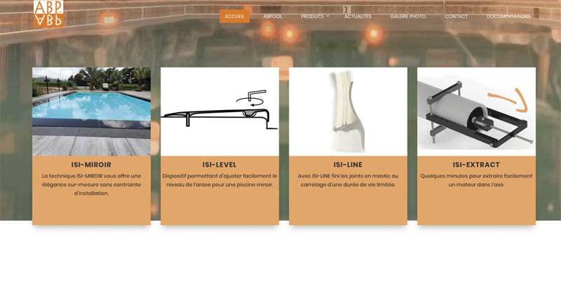 Un nouveau site pour ABPool - Activité Piscine